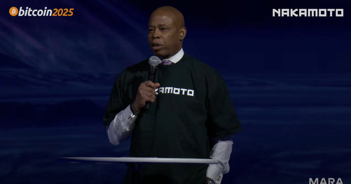 Mayor Adams Asks Crypto Industry to Return to New York at Bitcoin 2025 Conference